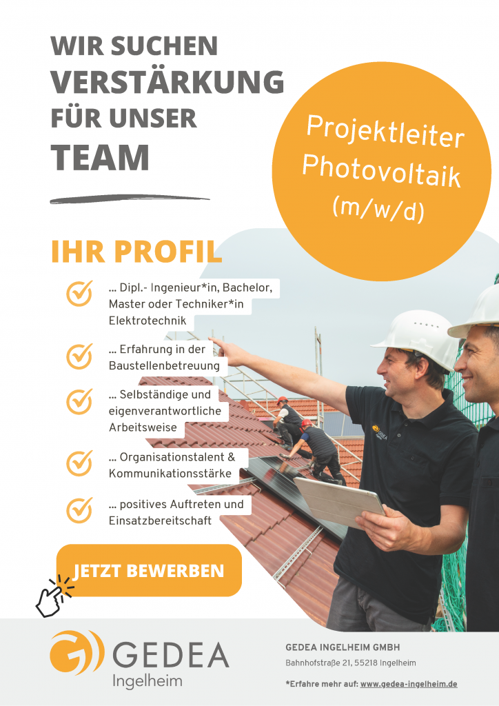 Wir suchen Verstärkung für unser Team! - GEDEA Ingelheim